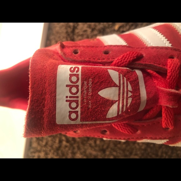 adidas | Shoes | Red Womens Red Adidas Campus Sneakers | Poshmark